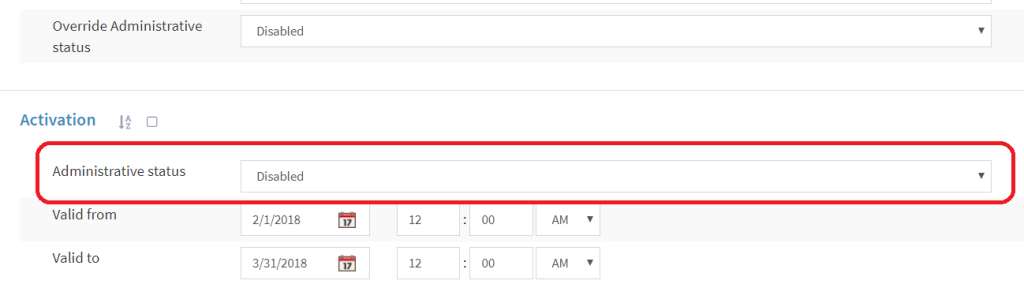 How to override administrative status - Evolveum | Open Source Identity ...